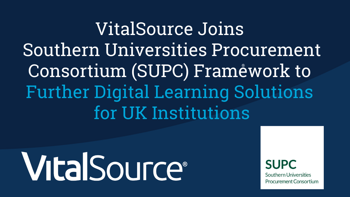 VitalSource Joins Southern Universities Procurement Consortium (SUPC) Framework to Further ...